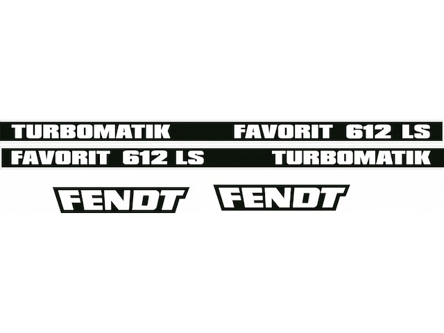 FENDT 612LS - Nalepnice zatraktor