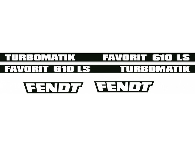 FENDT 610LS - Nalepnice za traktor