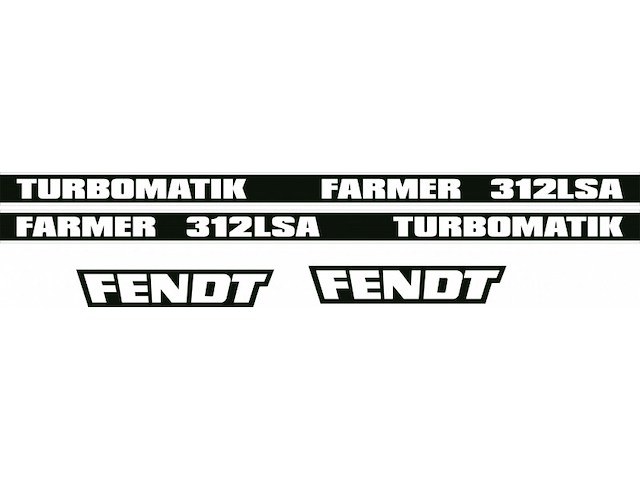 FENDT 312LSA - Nalepnice za traktor