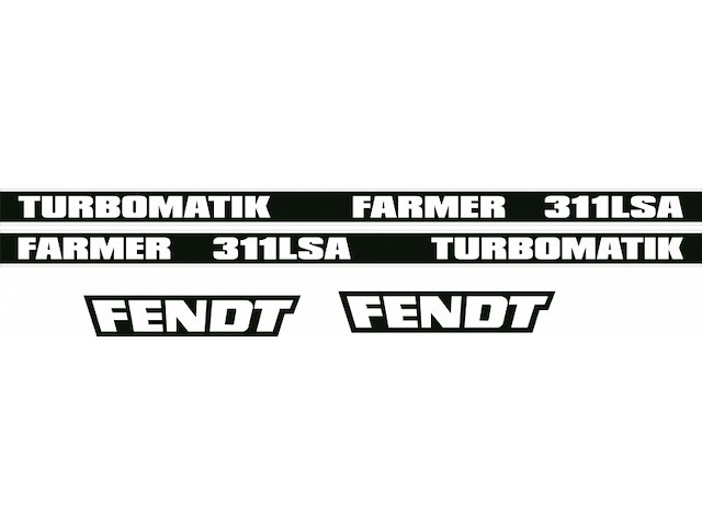 FENDT 311LSA - Nalepnice za traktor