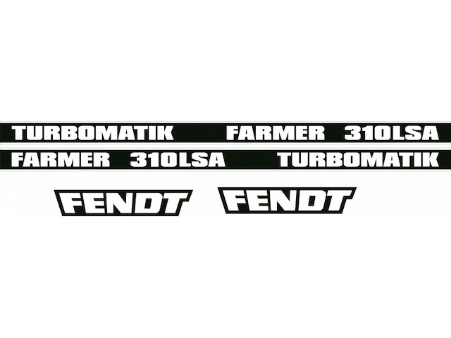 FENDT 310LSA - Nalepnice za traktor