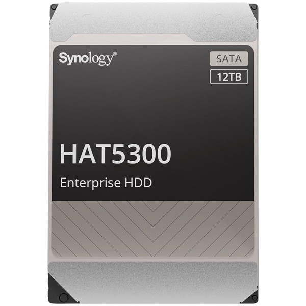 Synology HAT5300-12T 12TB 3.5'' HDD SATA 6Gbs, 7200rpm, Buffer size : 256 MiB, MTTF 2.5M hours, warranty 5 years ( HAT5300-12T )