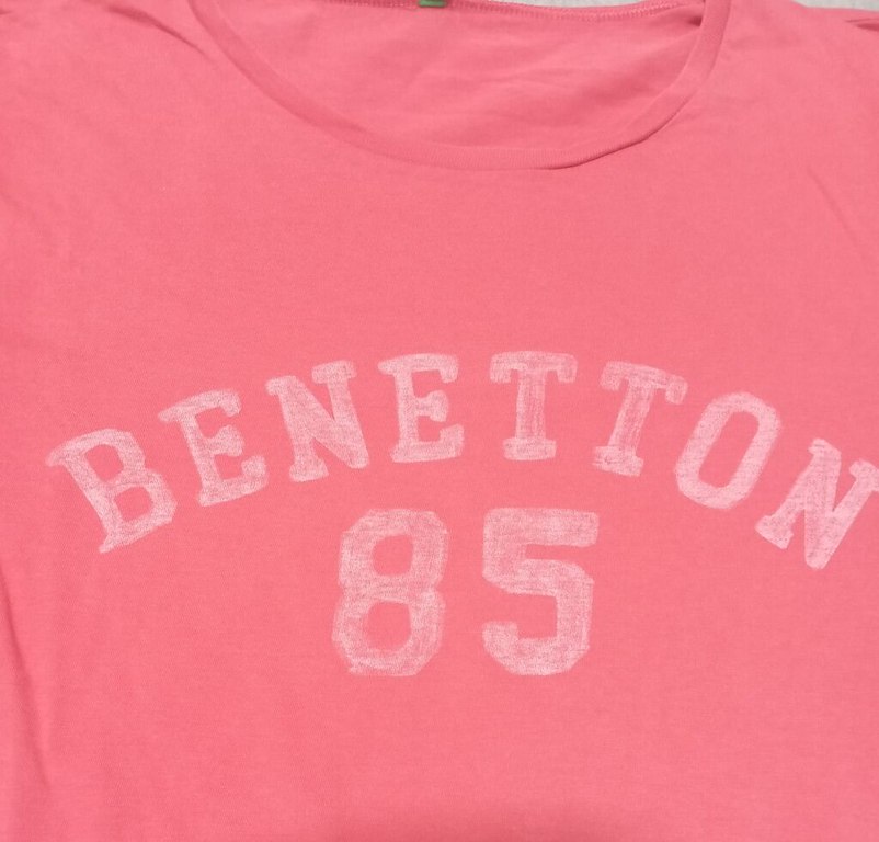 Men's T-shirt Benetton, XL (EU 42), bоја - Roze