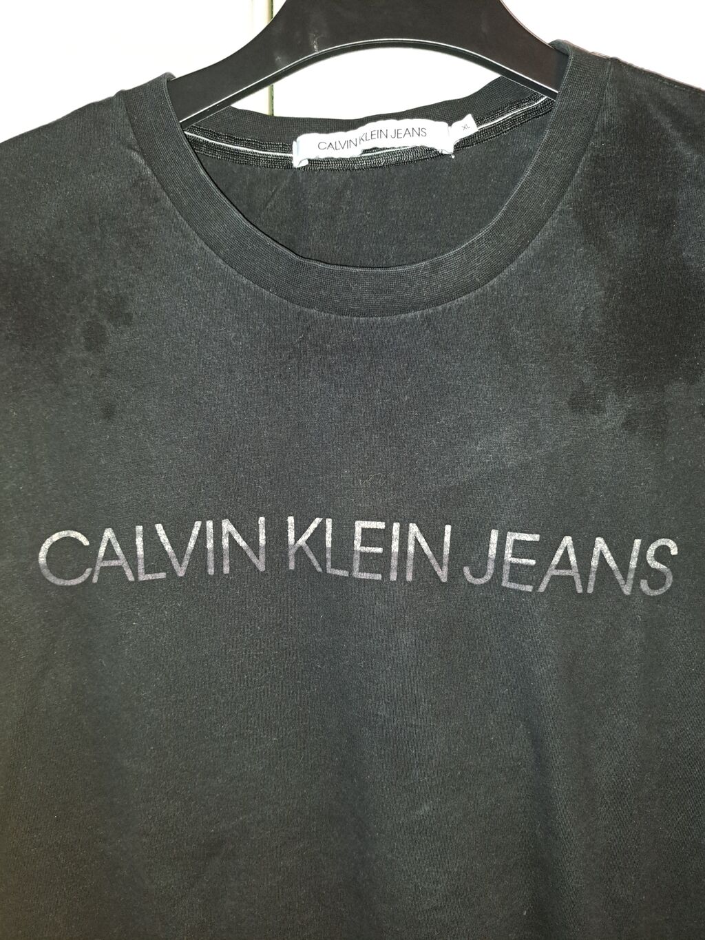Men's T-shirt Calvin Klein, XL (EU 42), bоја - Crna