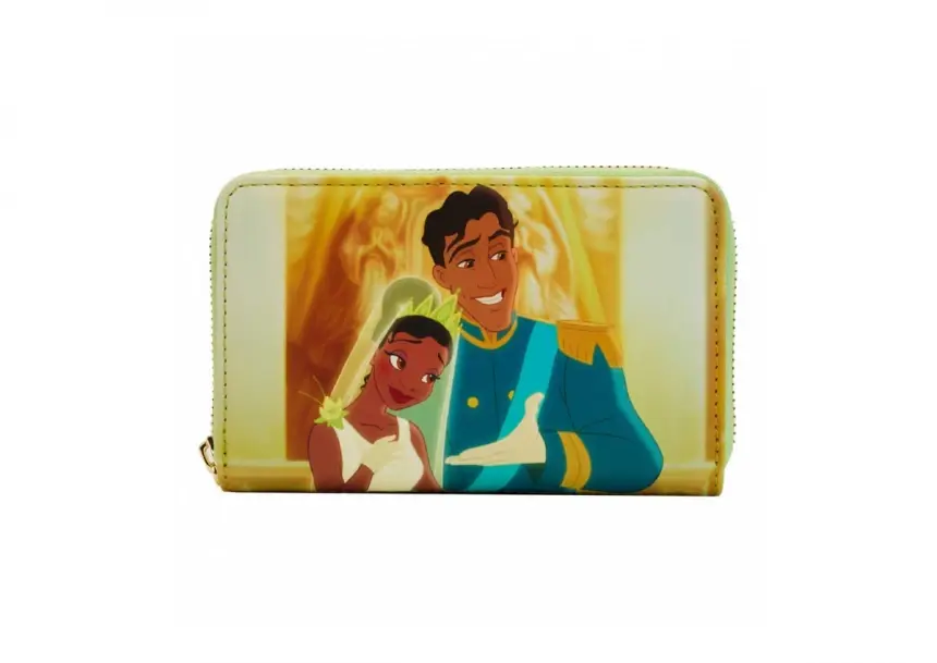 Disney Princess And The Frog Scene Zip Around Wallet