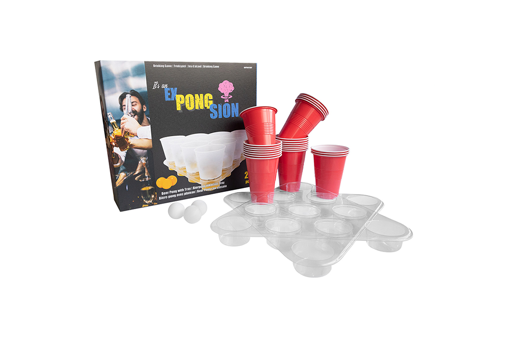 Beer Pong – Sa držačima za čaše