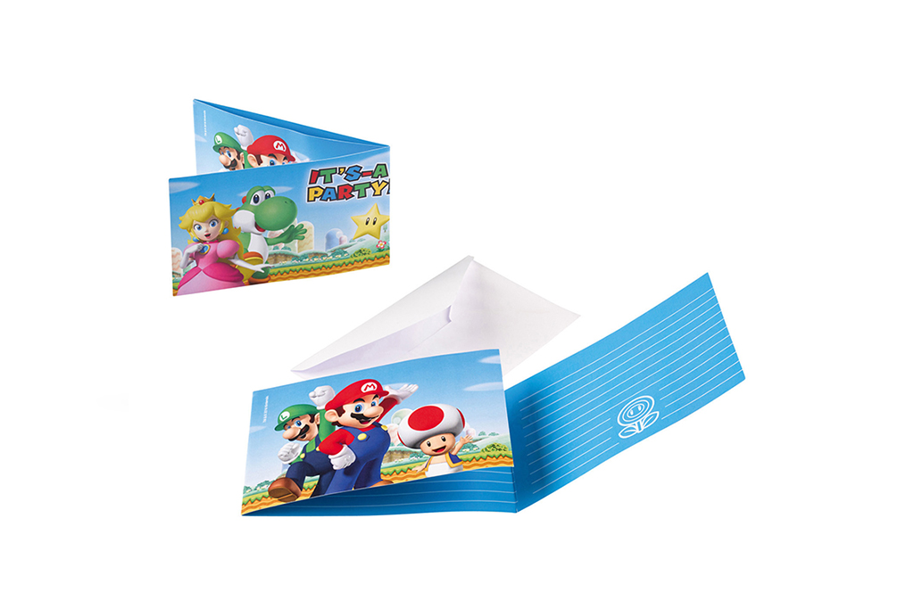 Pozivnice za rođendan Super Mario – 8 kom