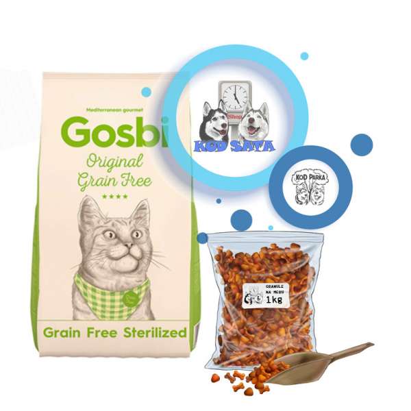 Gosbi Hrana Za Sterilisane Mačke Bez Žitarica, Na Razmeru 1kg