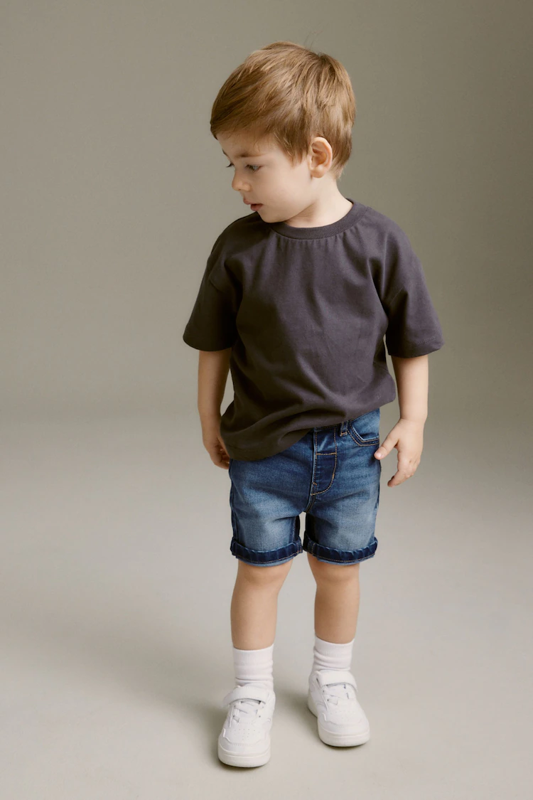 Mid Blue Denim Shorts (3mths-7yrs)