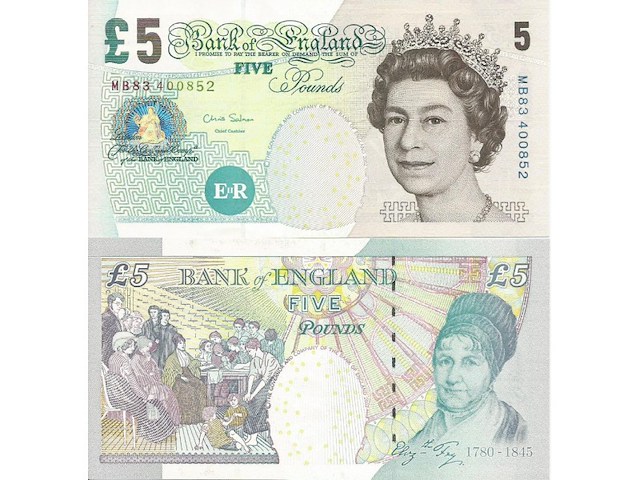 Velika Britanija 5 pounds 2002 (2012) UNC