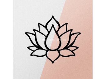 WALLXPERT Zidna dekoracija Lotus Flower 1 Metal Decor