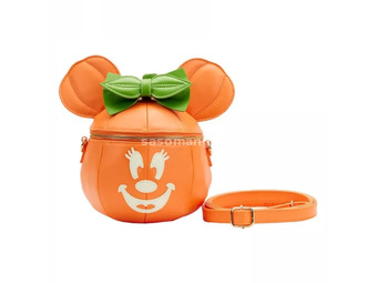 Disney Glow Face Pumpkin Minnie Figural Crossbody Bag