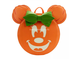 Disney Glow Face Minnie Pumpkin Minnie Mini Backpack