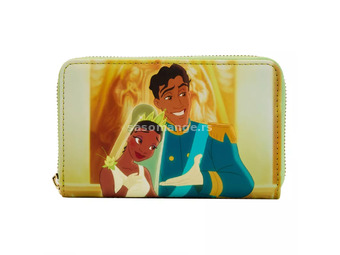 Disney Princess And The Frog Scene Zip Around Wallet