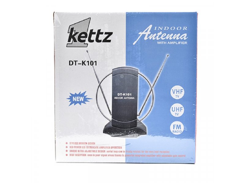 KETTZ SOBNA TV/FM ANTENA DT-K101 + POJAČIVAČ 00K101 CENA