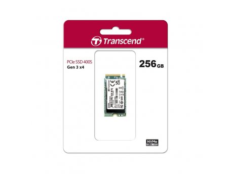 TRANSCEND 256GB, M.2 2242 SSD, PCIE GEN3X4, NVME (TS256GMTE400S)