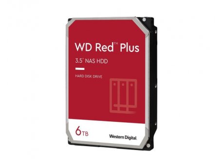 WESTERN DIGITAL 6TB, 3.5, SATA III 256MB INTELLIPOWER, RED PLUS NAS (WD60EFPX)