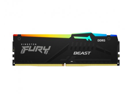 KINGSTON DIMM DDR5 32GB 6400MT/S KF564C32BBEA-16 FURY BEAST BLACK RGB EXPO