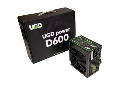 UGD NAPAJANJE D600 600W UGD POWER 12CM FAN, 20+4PIN, 4+4PIN, 3XSATA, 1XIDE, 2X6+2PIN BLACK CENA