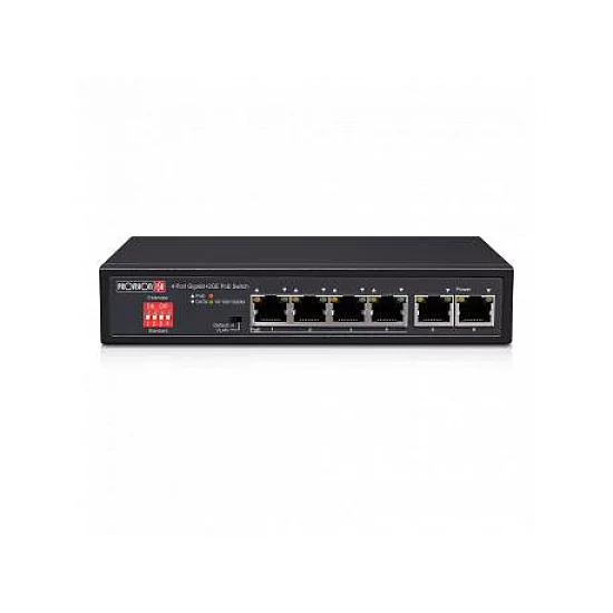 PROVISION POES-0472GC+2G 4-KANALNI GAIGA POE SWITCH 60W + 2 UPLINK CENA