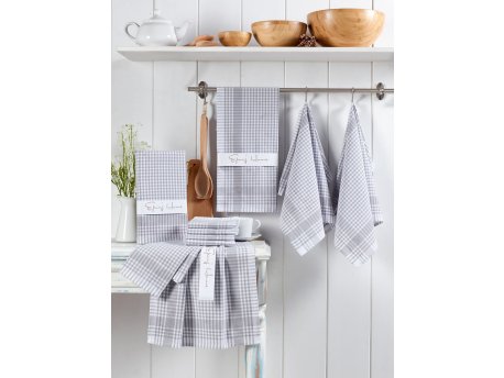 HERMIA SET KUHINJSKIH KRPA POTIKARELI GREY