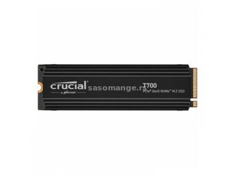 CRUCIAL T700 1TB PCIe Gen5 NVMe M.2 SSD with heatsink