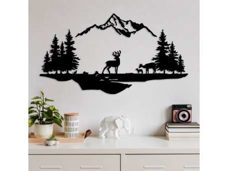 WALLXPERT ZIDNA DEKORACIJA DEER AND LANDSCAPE 1