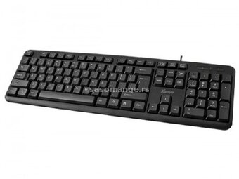 X WAVE Tastatura crna USB, USA slova