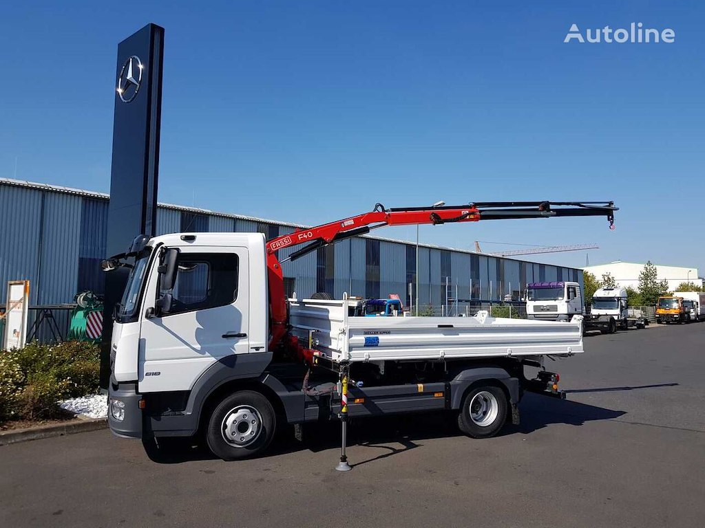 Mercedes-Benz Atego 818 KK Kipper+Kran+Funk+Greifersteuerung kiper