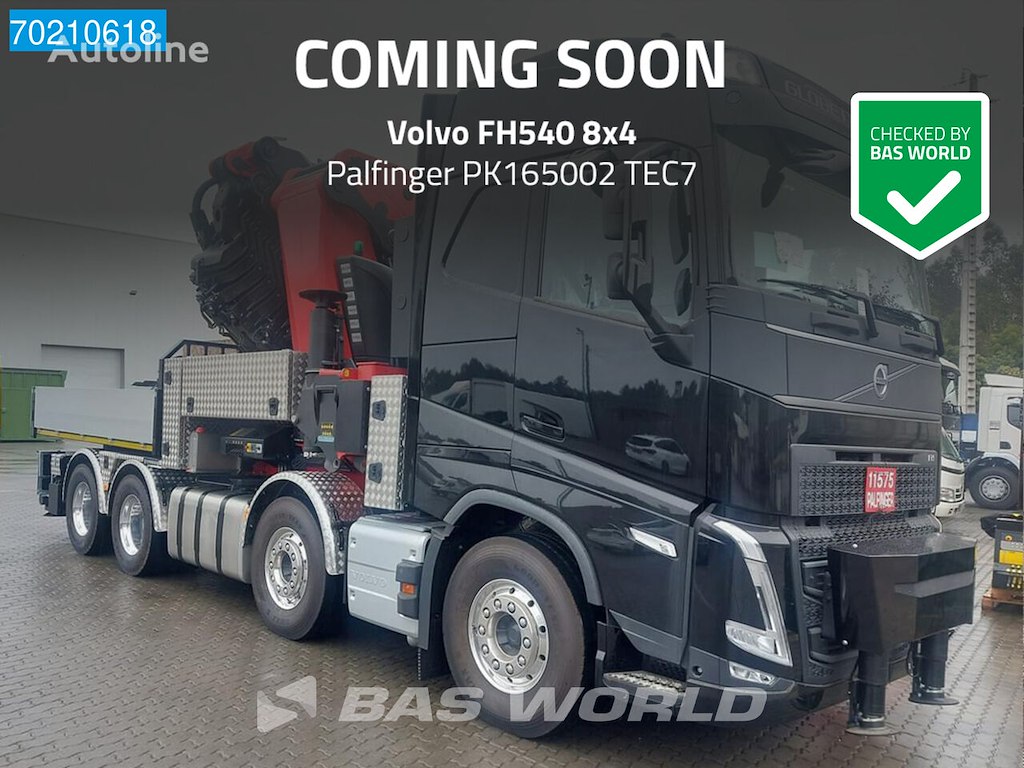 Novi Volvo FH 540 8X4 NEW! Palfinger PK165002 TEC7 Kran Crane Full options kamion s ravnom platformom