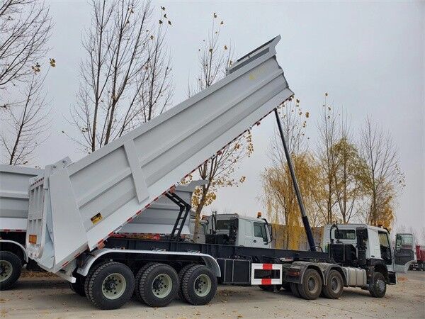 3 Axles Crawler Type Dumping Semi-Trailer 40 Tons Tipper Truc poluprikolica kipera