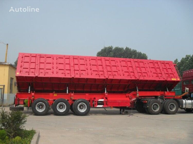 High Quality 3 Axles 30-50CBM Hydraulic Dump Truck/Side Dumper T poluprikolica kipera