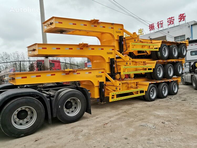 Dump trailer manufacturers 2 axles skeleton hydraulic tipper tru poluprikolica kipera