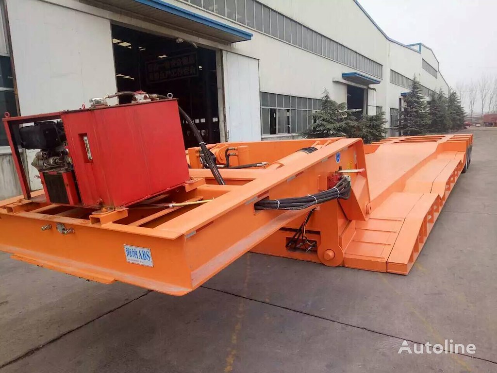 Chinese factory price 60 tons 100 tons detachable gooseneck low poluprikolica sa niskom platformom