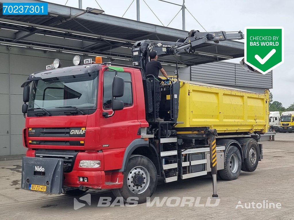 GINAF X3128 6X4 NL-Truck Palfinger Q150Z Kran HydroDrive Lift+Lenkachs kamion rol kiper