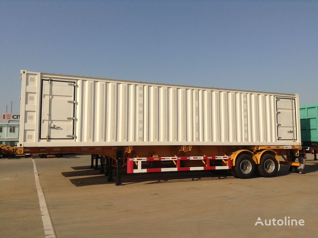 Cargo Transport Dry Van Type Box Semi Trailer 60 Tons 40ft Van B furgon poluprikolica
