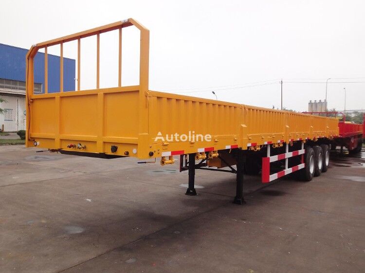 40ton To 60 Ton Drop Side Wall Semi Trailer Sidewall Dropside 3 poluprikolica platforma