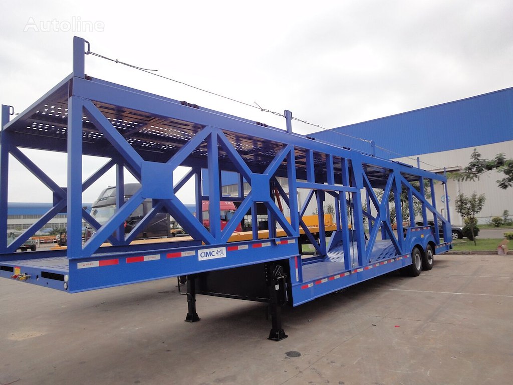 China Factory Supply 2 Axle 3 Axle Double Deck 6/8 Car Carrier T poluprikolica autotransportera