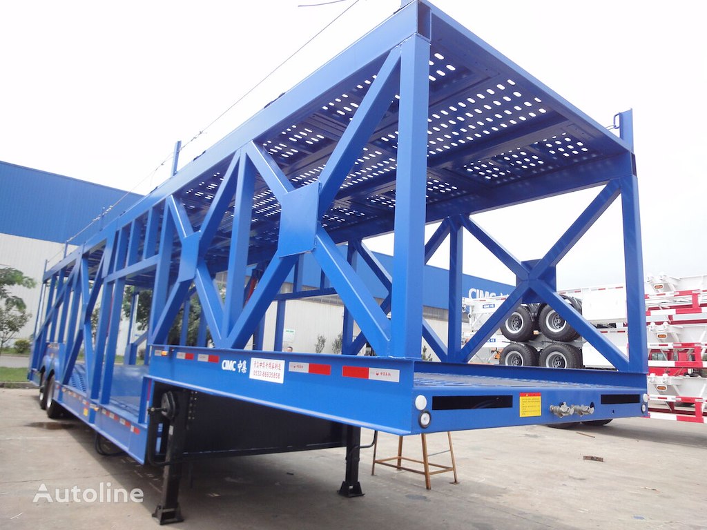 Double Floor Auto Hauler Semi Truck Trailer / Car Carrier For 6- poluprikolica autotransportera