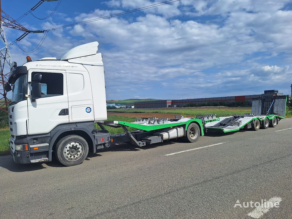 Scania R440 autotransporter + prikolica autotransportera