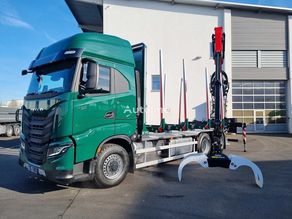 IVECO X-Way AS300X57 Z/P HR ON+ 6x4 (6x6 Hi Traction) kamion za prevoz drva