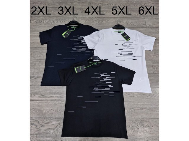 Hugo Boss crna muska majica XXL 3XL 4XL 5XL 6XL HB61