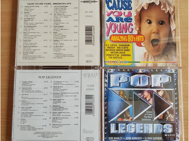 `Cause You`re Young 80s+Pop Legends-Various Artists Cds