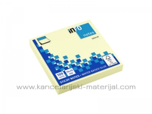 INFO NOTES samolepljivi blok 75x75mm