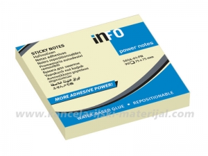 INFO NOTES 5654-01-PN samolepljivi blok 75x75mm POWER NOTES sa posebno jakim lepkom 1/100