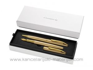 PELIKAN Jazz Noble Elegance set naliv pero + hemijska olovka (821889) - zlatni set