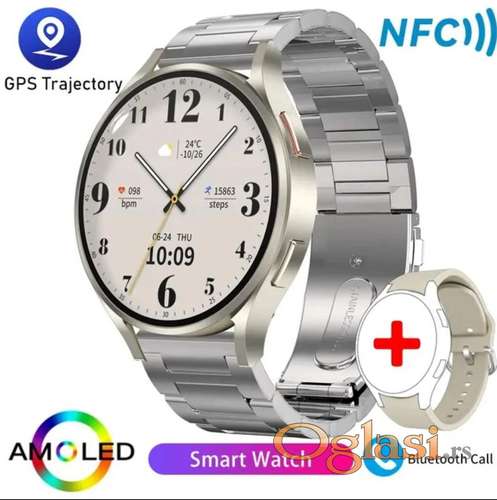 Watch 6 Bluetooth GPS NFC Smart Watch BT Poziv- Silver