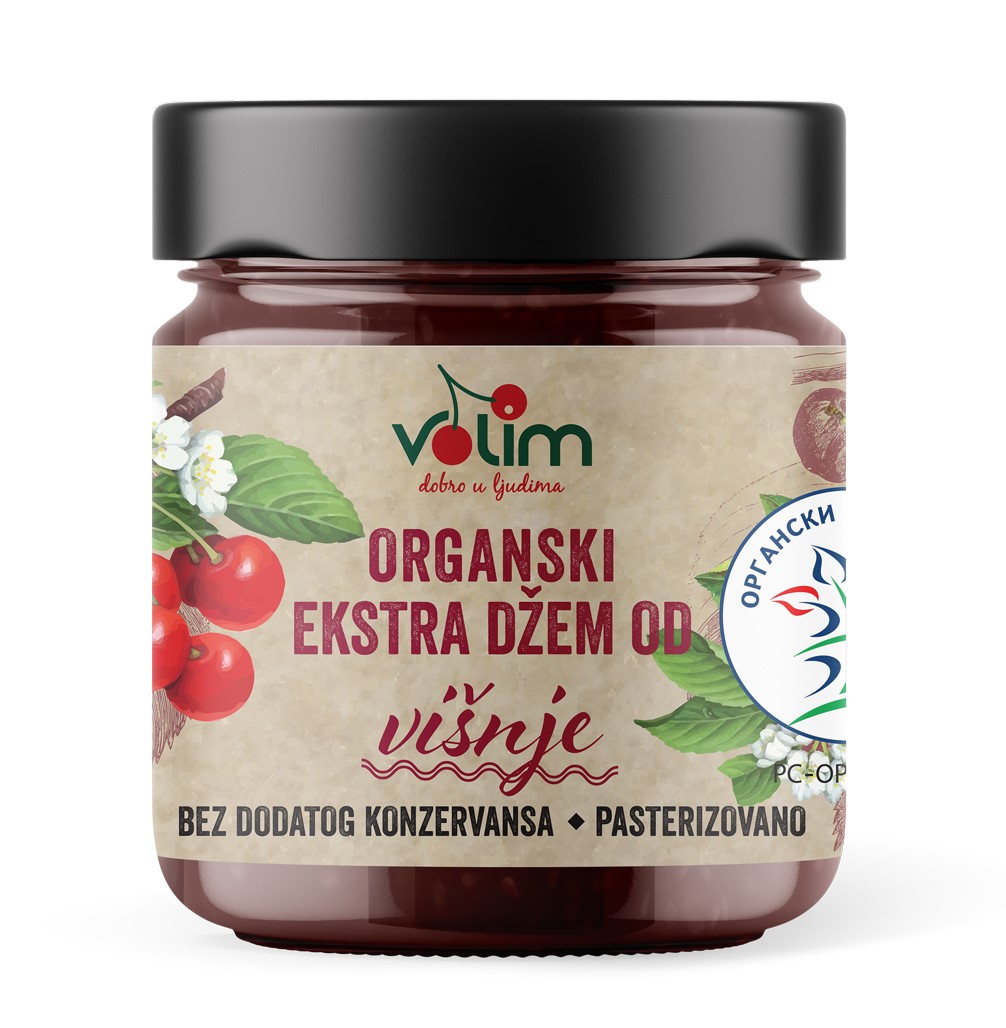 VOLIM-ORGANSKI EXTRA DZEM VISNJA BS 250G