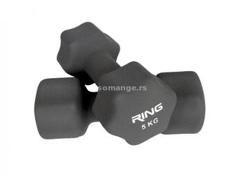 RING Set bućica za aerobik 2x5kg RX DB2133-5 (Crna)