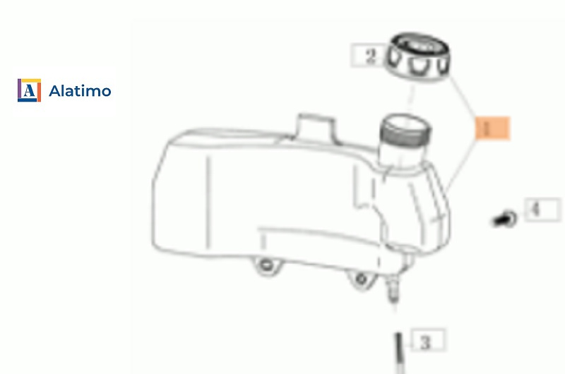 Rezervoar goriva za kosilicu OLEO MAC g53 L66151591